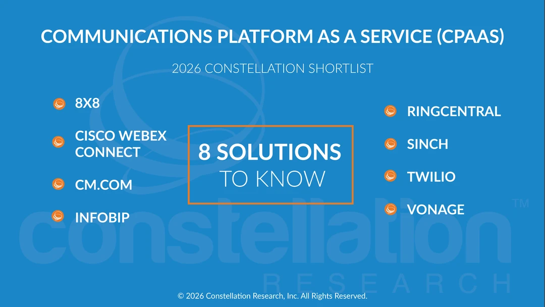 Constellation ShortList™ Communications Platform as a Service (CPaaS ...