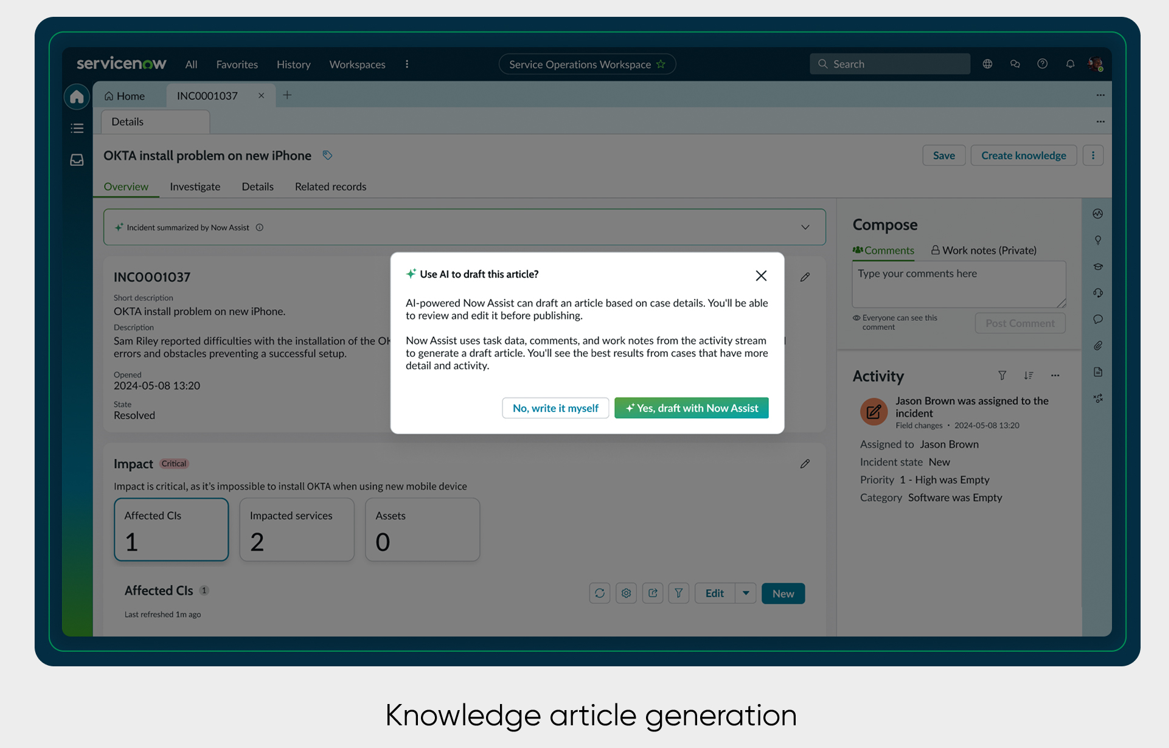 ServiceNow Knowledge 2024: Model choices, genAI everywhere, automation ...