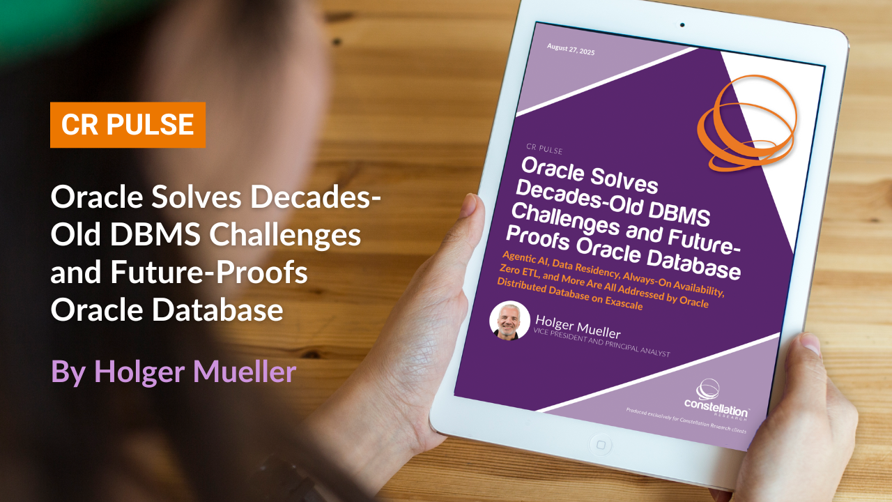 Oracle Solves Decades-Old DBMS Challenges and Future-Proofs Oracle ...