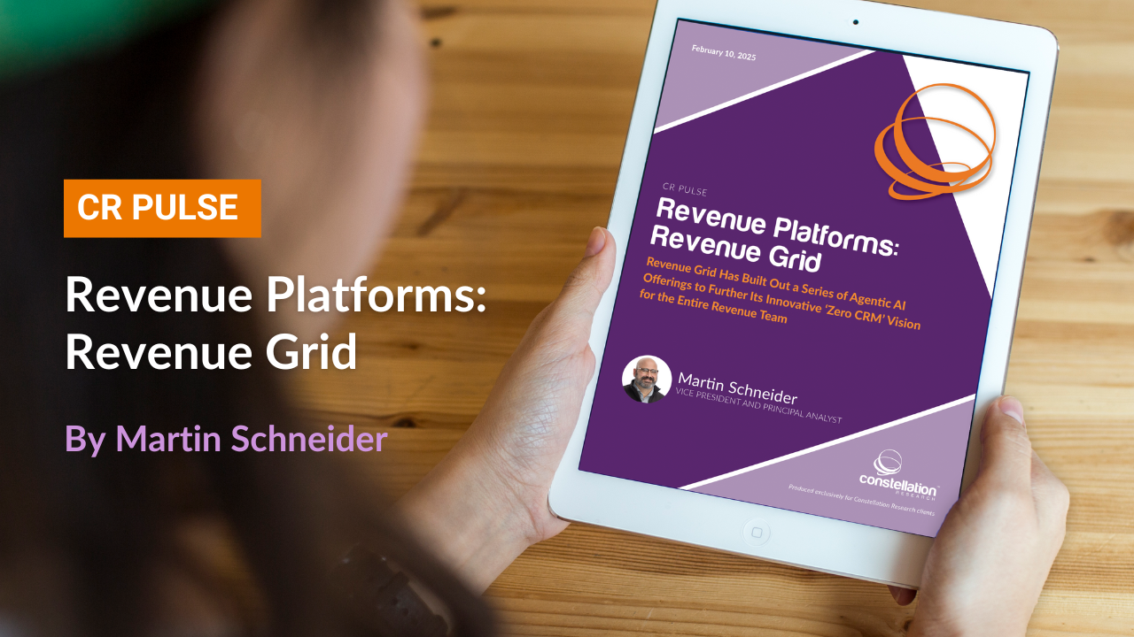 Revenue Platforms: Revenue Grid | Constellation Research Inc.