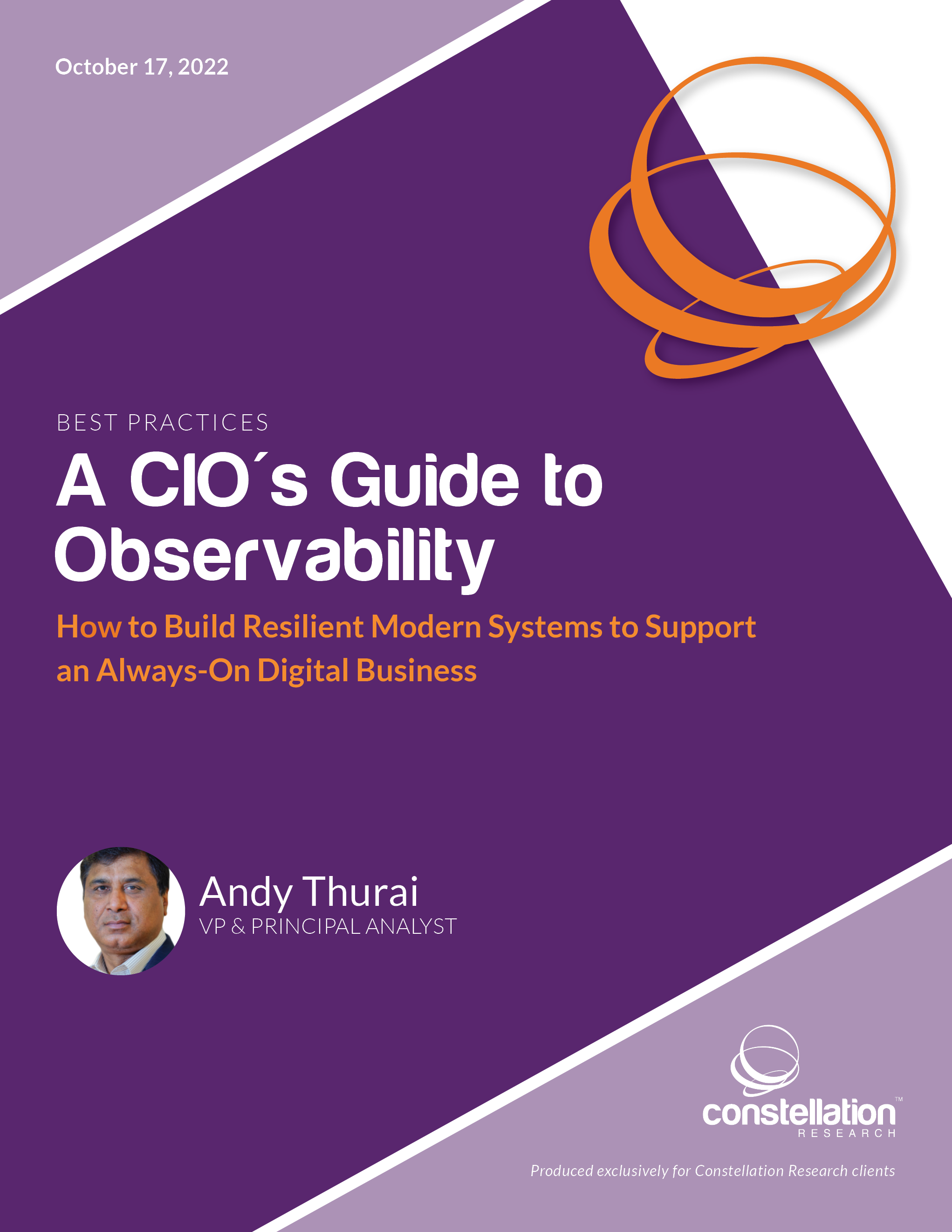 A CIO's Guide to Observability | Constellation Research Inc.